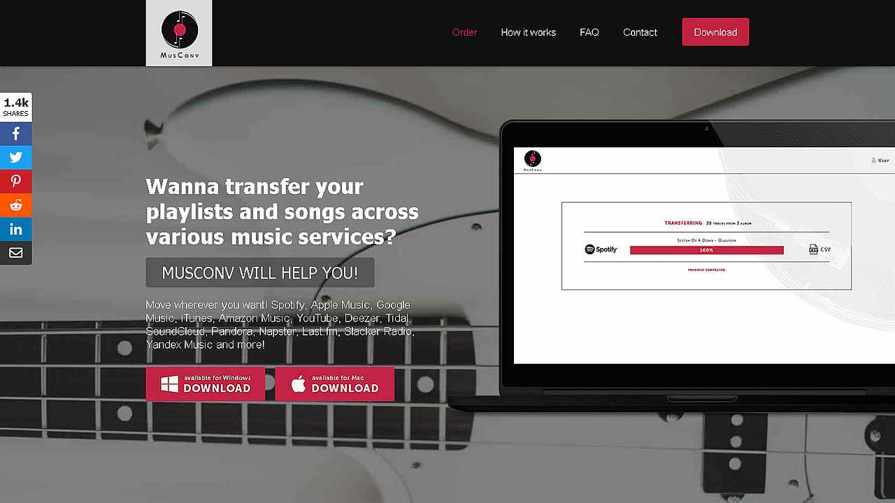 What is a music transfer?