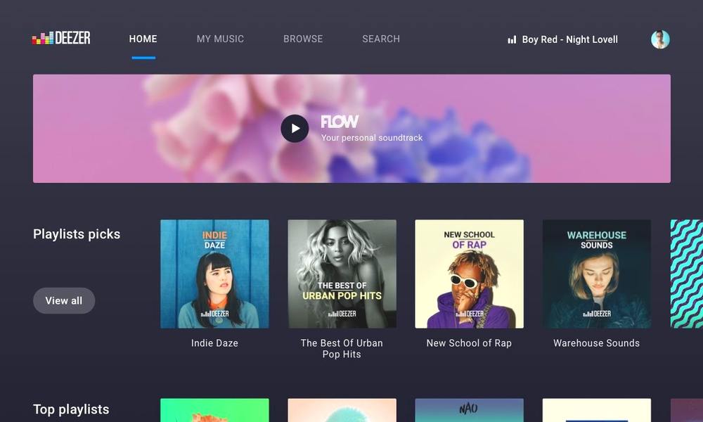 Login to Deezer account